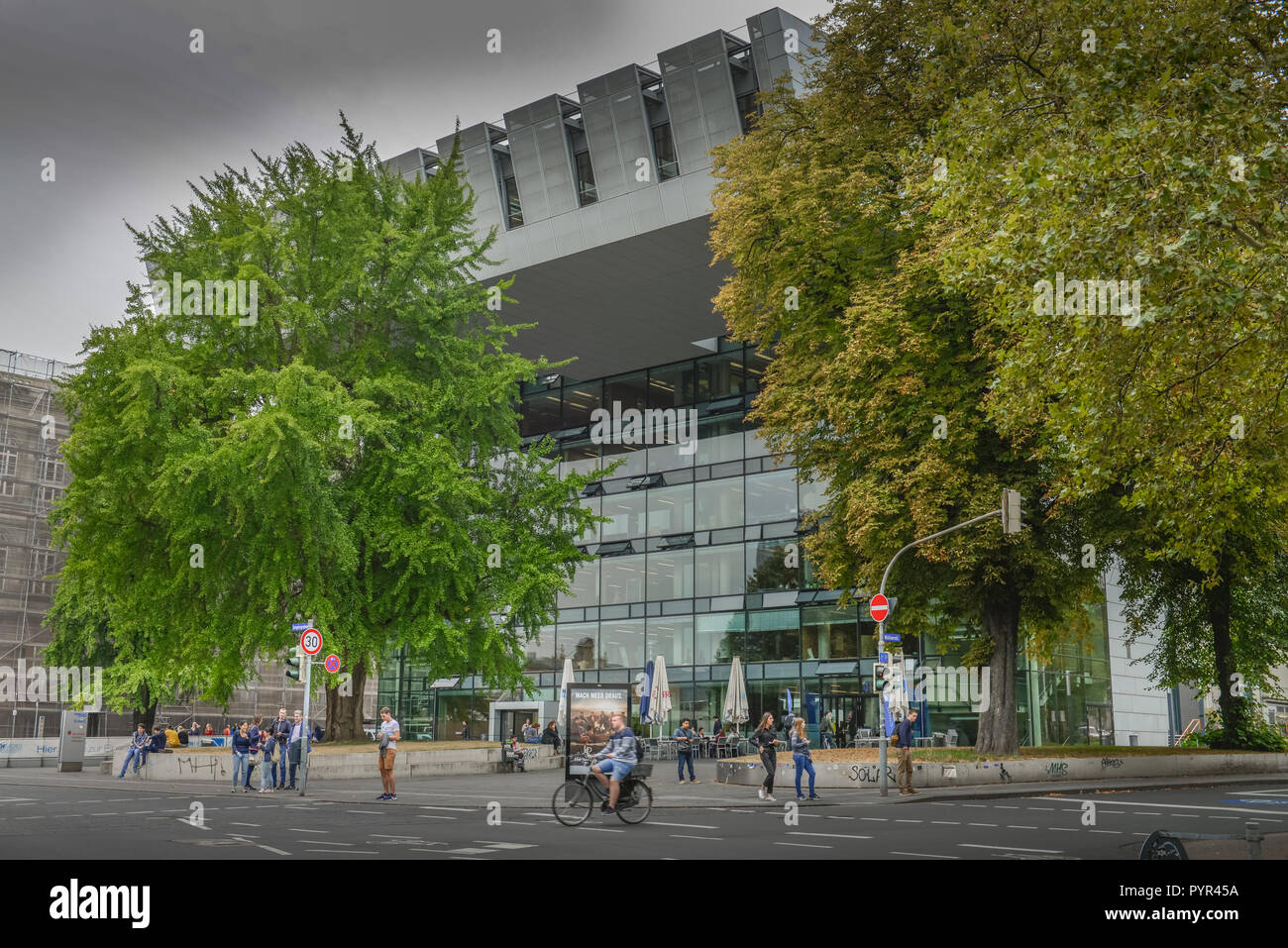 University management SuperC, RWTH, Templar's ditch, Aachen, North ...