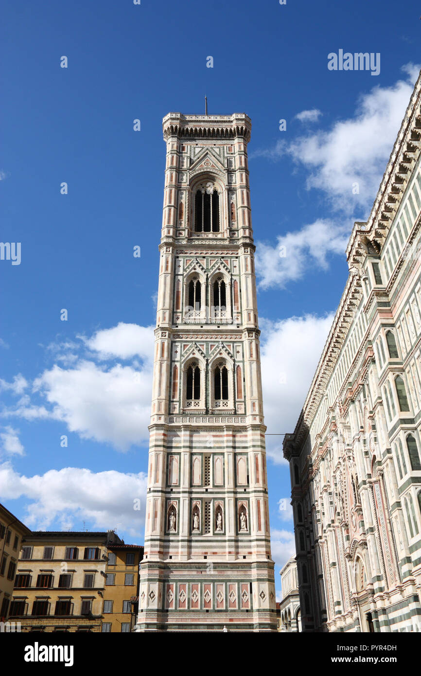 Famous Giotto's Campanile - bell tower of Florence cathedral ...