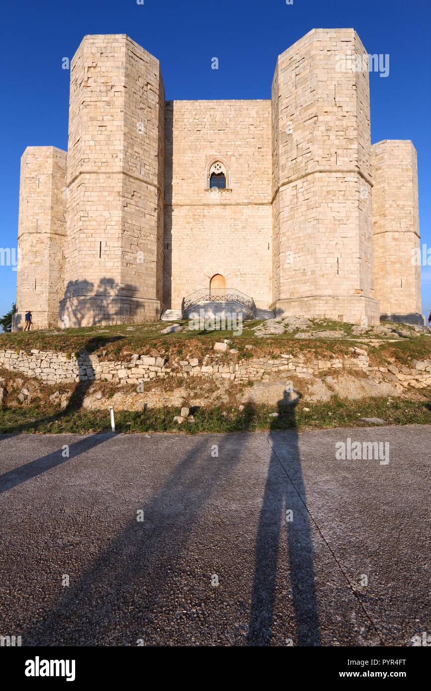 Castel Del Monte - landmark medieval castle in Apulia, Italy. UNESCO ...