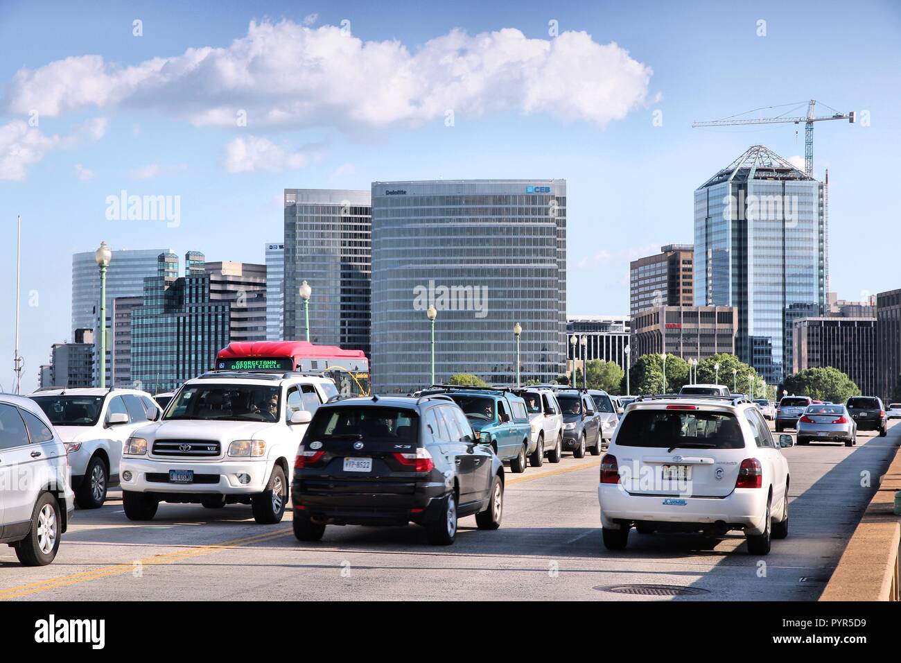 Traffic jam usa downtown hi-res stock photography and images - Alamy