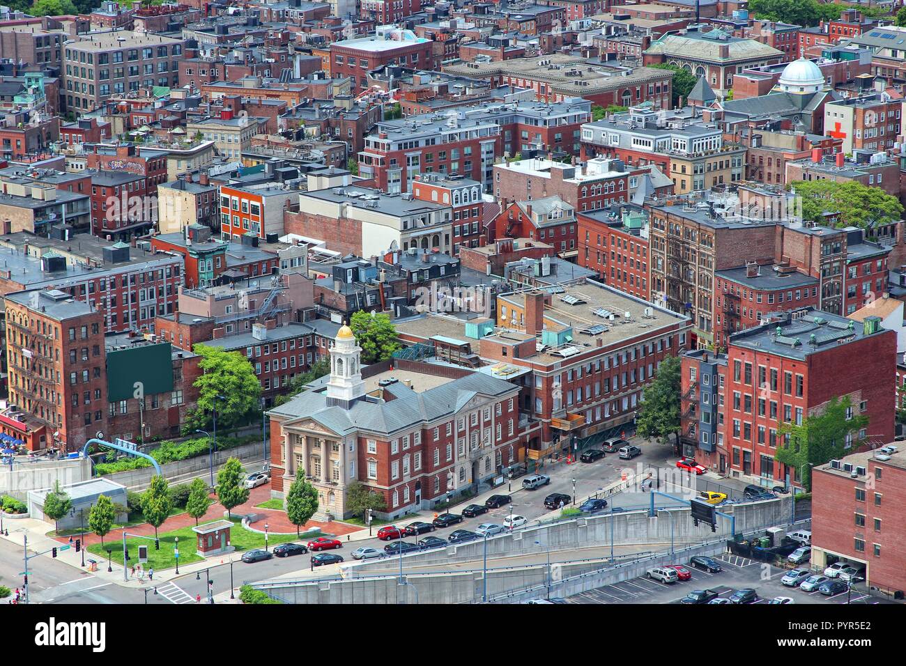 Boston, Massachusetts in the United States. City aerial view Stock ...