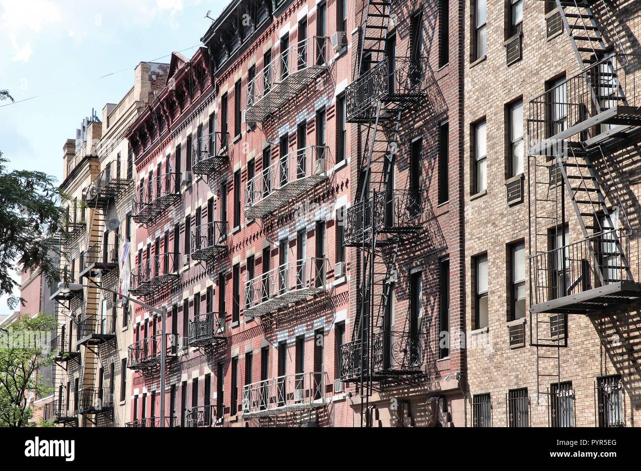New York City, United States - old residential buildings in SoHo Stock ...