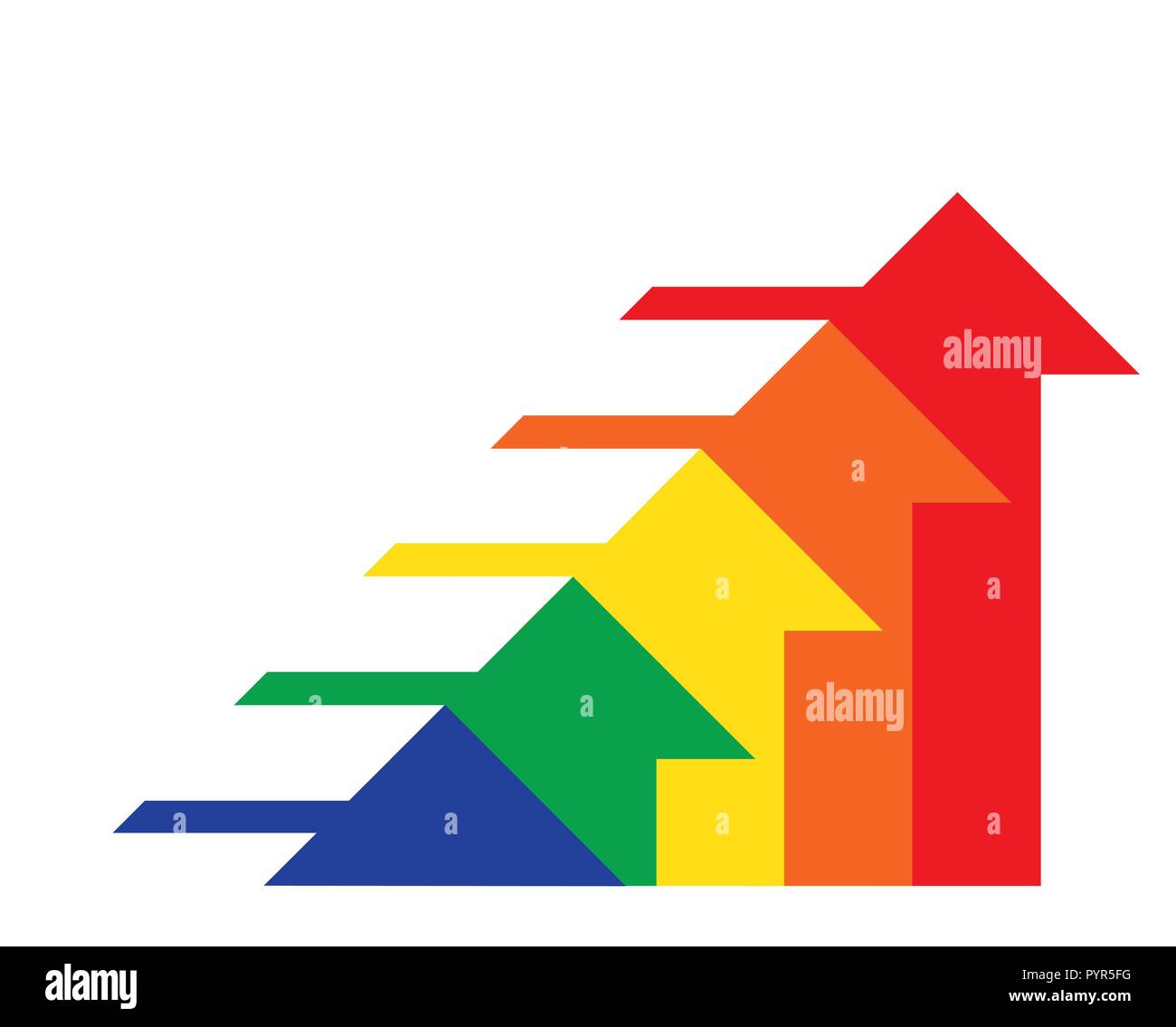 Levels. Successful business motivation concept, chart. Vector and ...