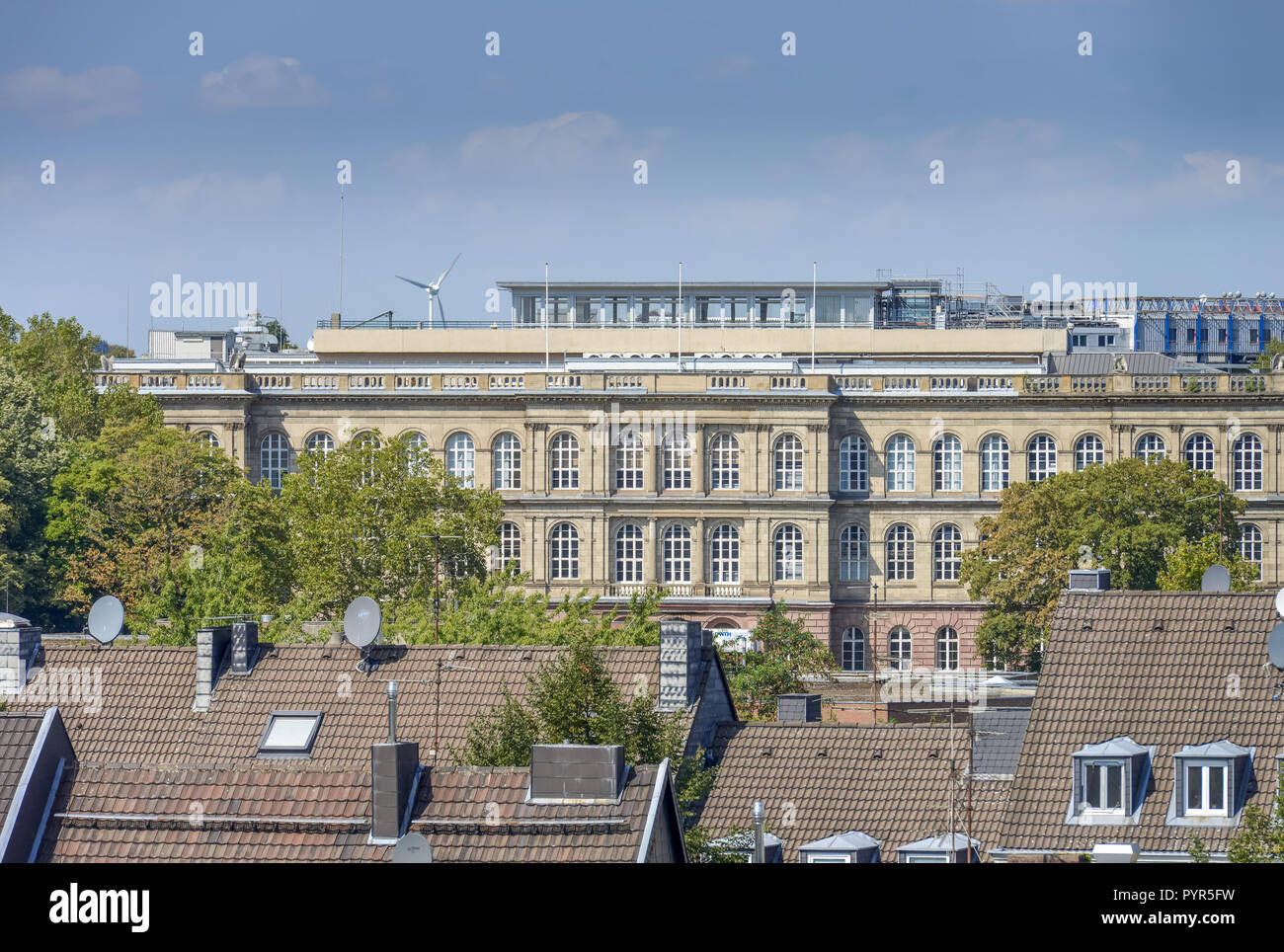 Main building, RWTH, Templar's ditch, Aachen, North Rhine-Westphalia ...