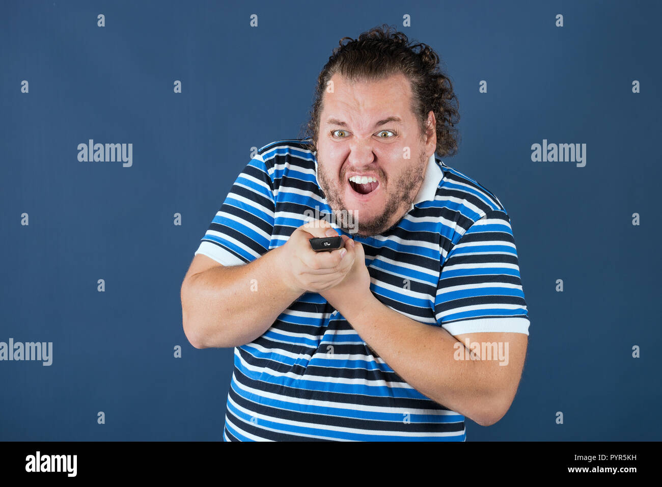 Fat football fan hi-res stock photography and images - Alamy