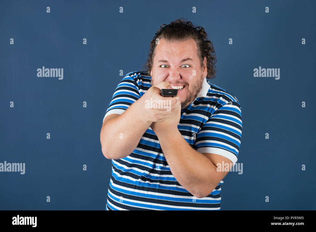 Fat football fan hi-res stock photography and images - Alamy