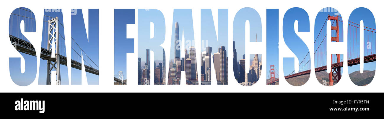 San Francisco letters concept Stock Photo - Alamy