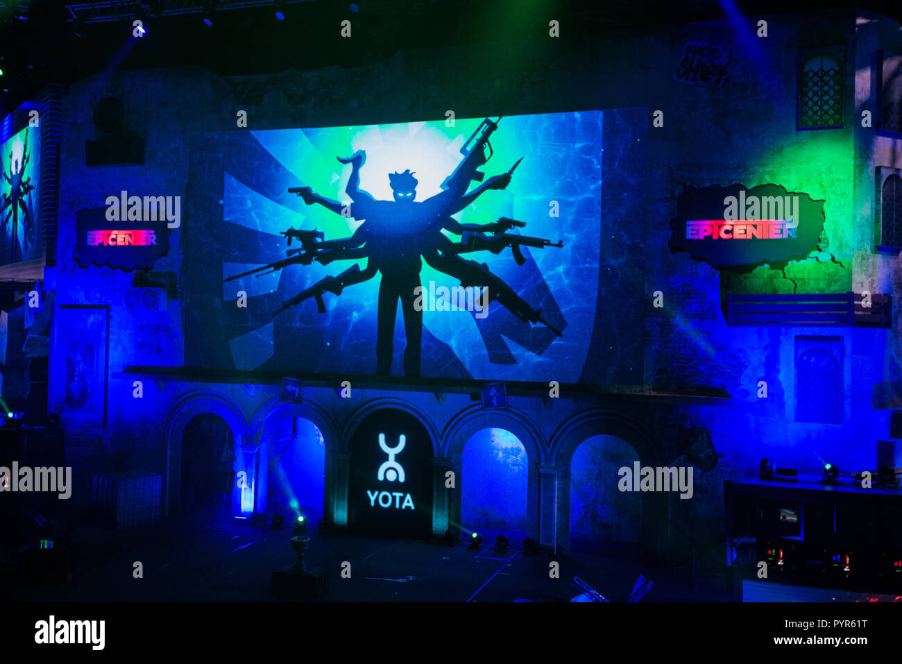 MOSCOW, RUSSIA - OCTOBER 27 2018: EPICENTER Counter Strike: Global ...