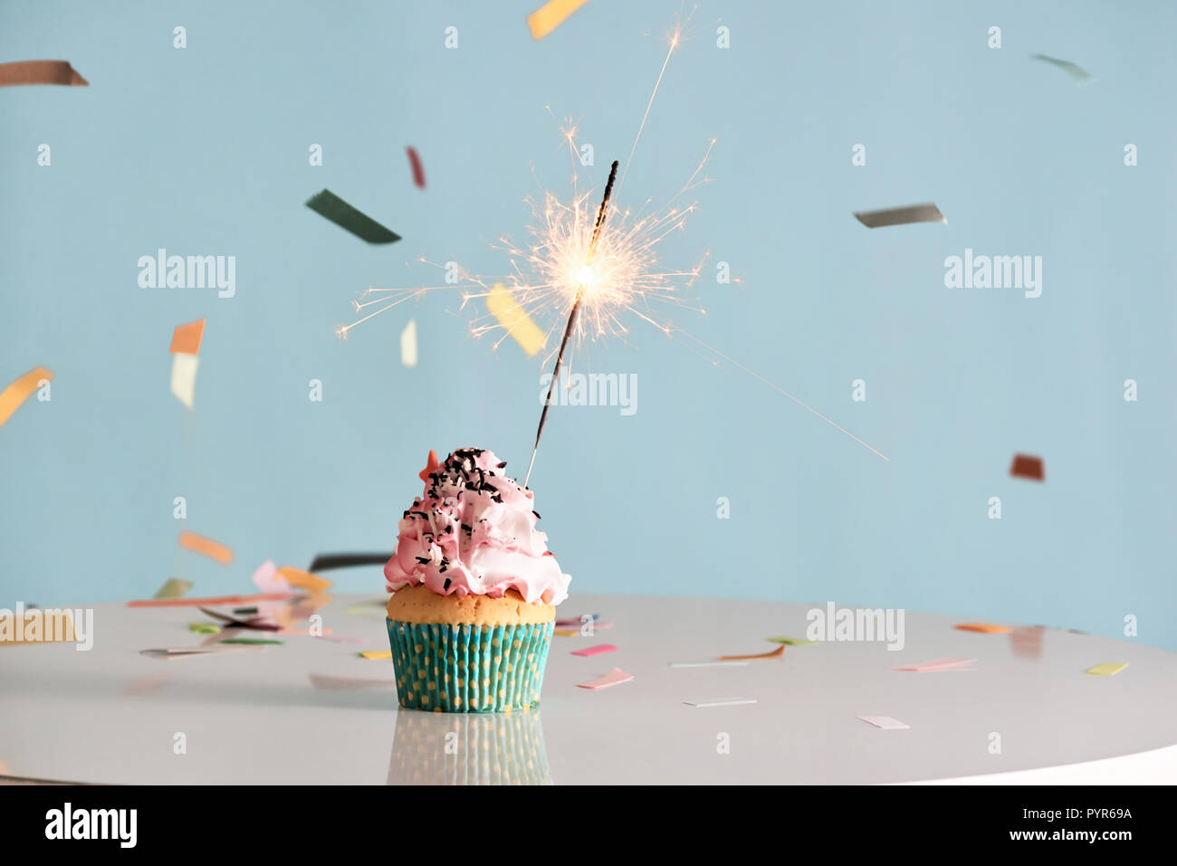 Sparkler on cake hi-res stock photography and images - Alamy