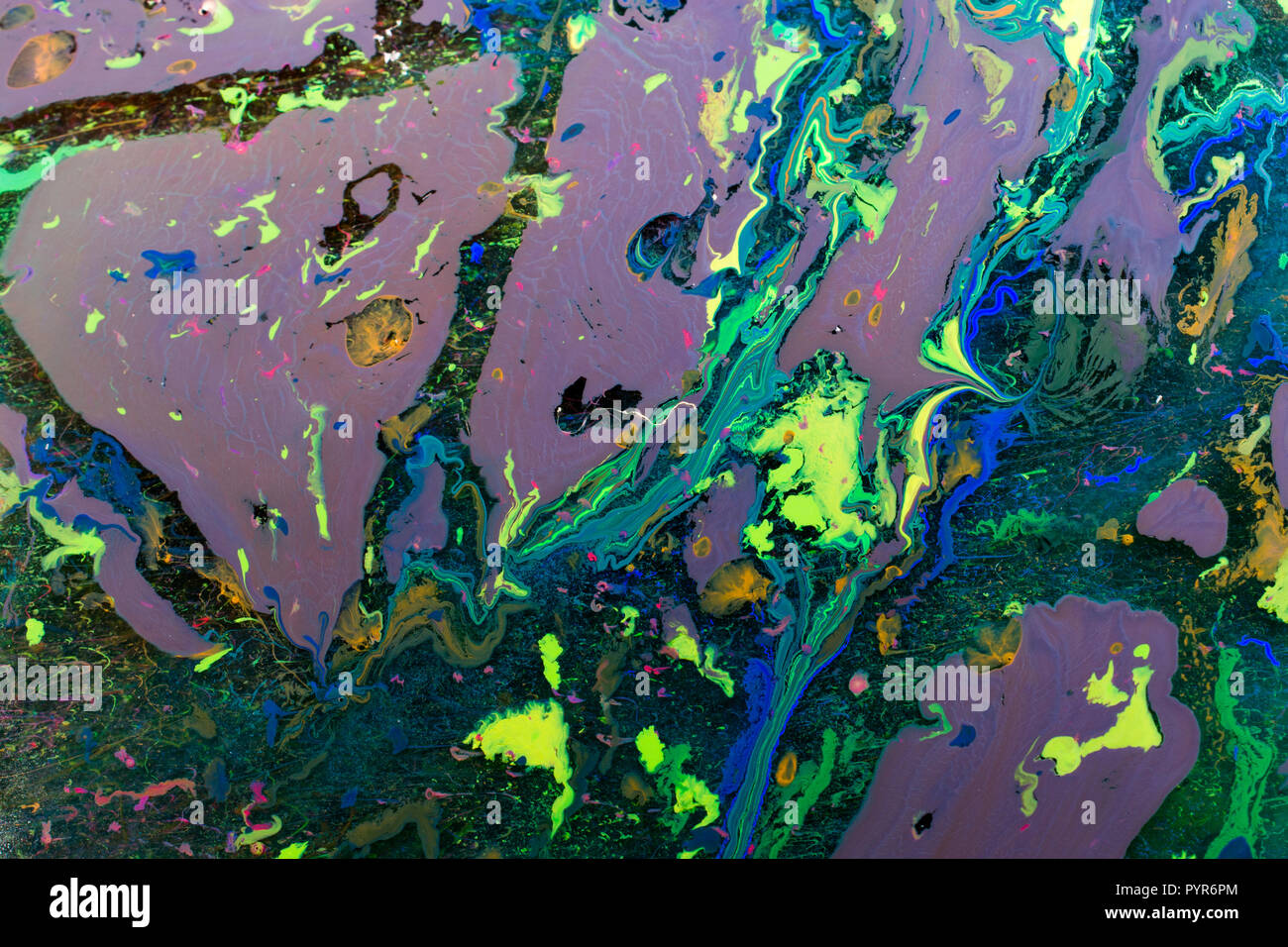 Traditional Ottoman Turkish marbling art patterns as abstract colorful ...