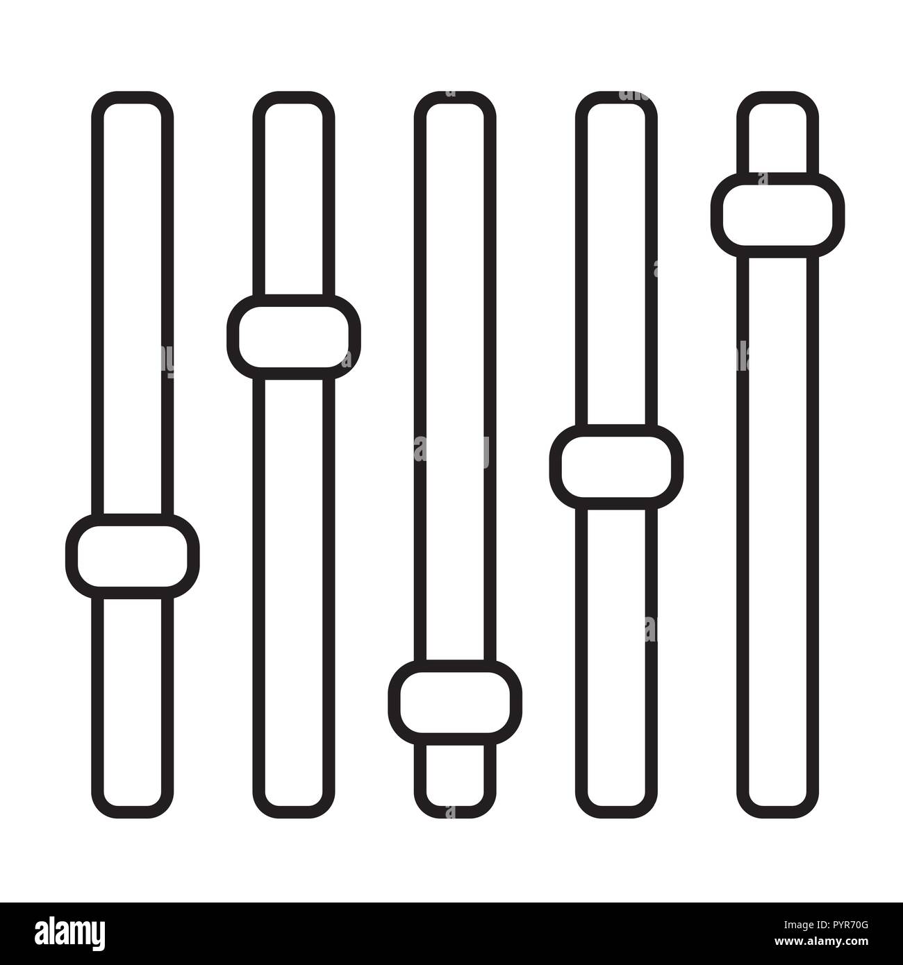 Levels icon vector isolated on white background, vector and ...