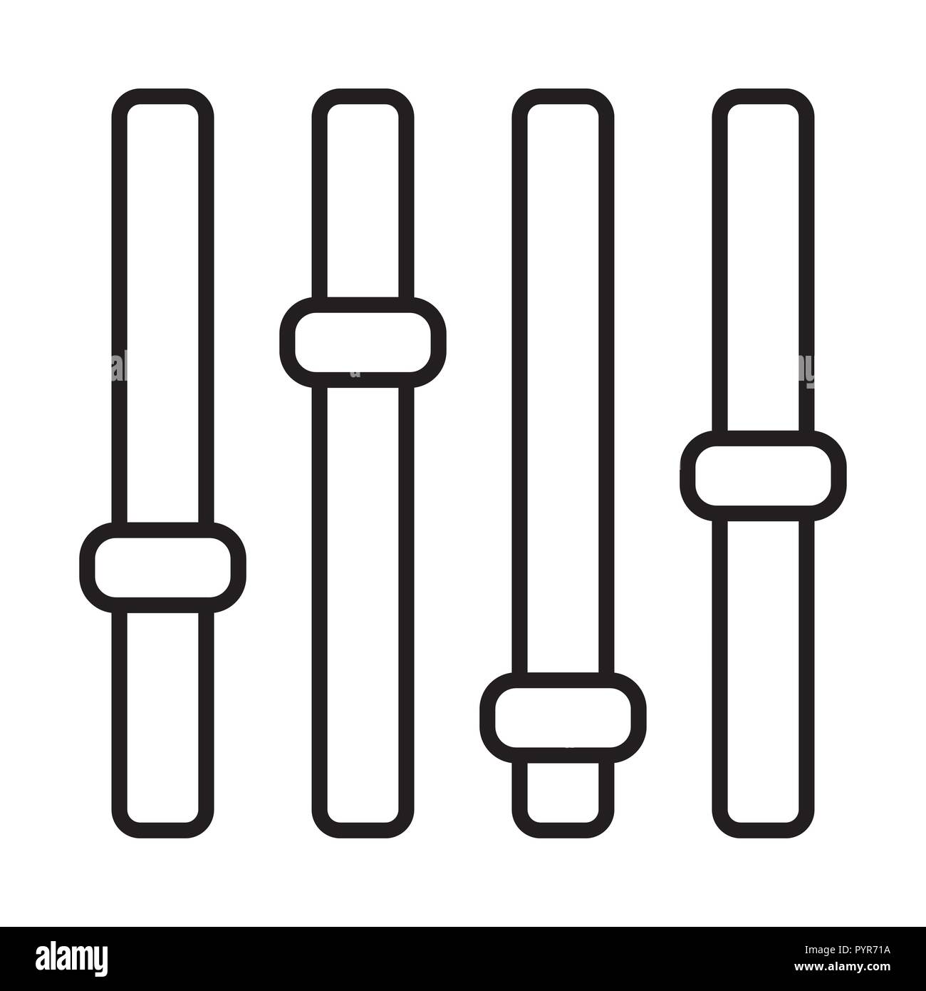 Levels icon vector isolated on white background, vector and ...