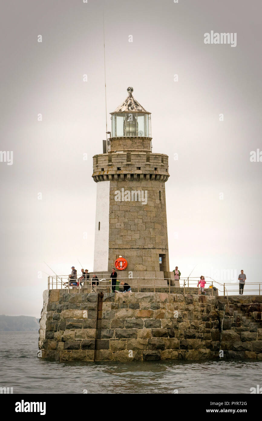 St Peter Port Lighthouse Stock Photo - Alamy