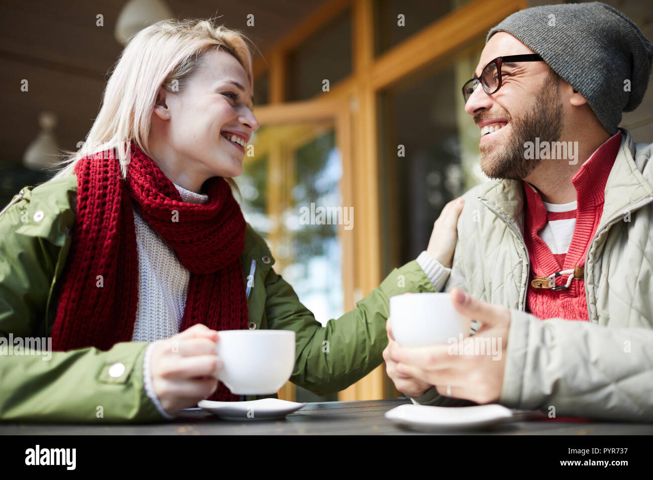 Beard man chatting hi-res stock photography and images - Alamy
