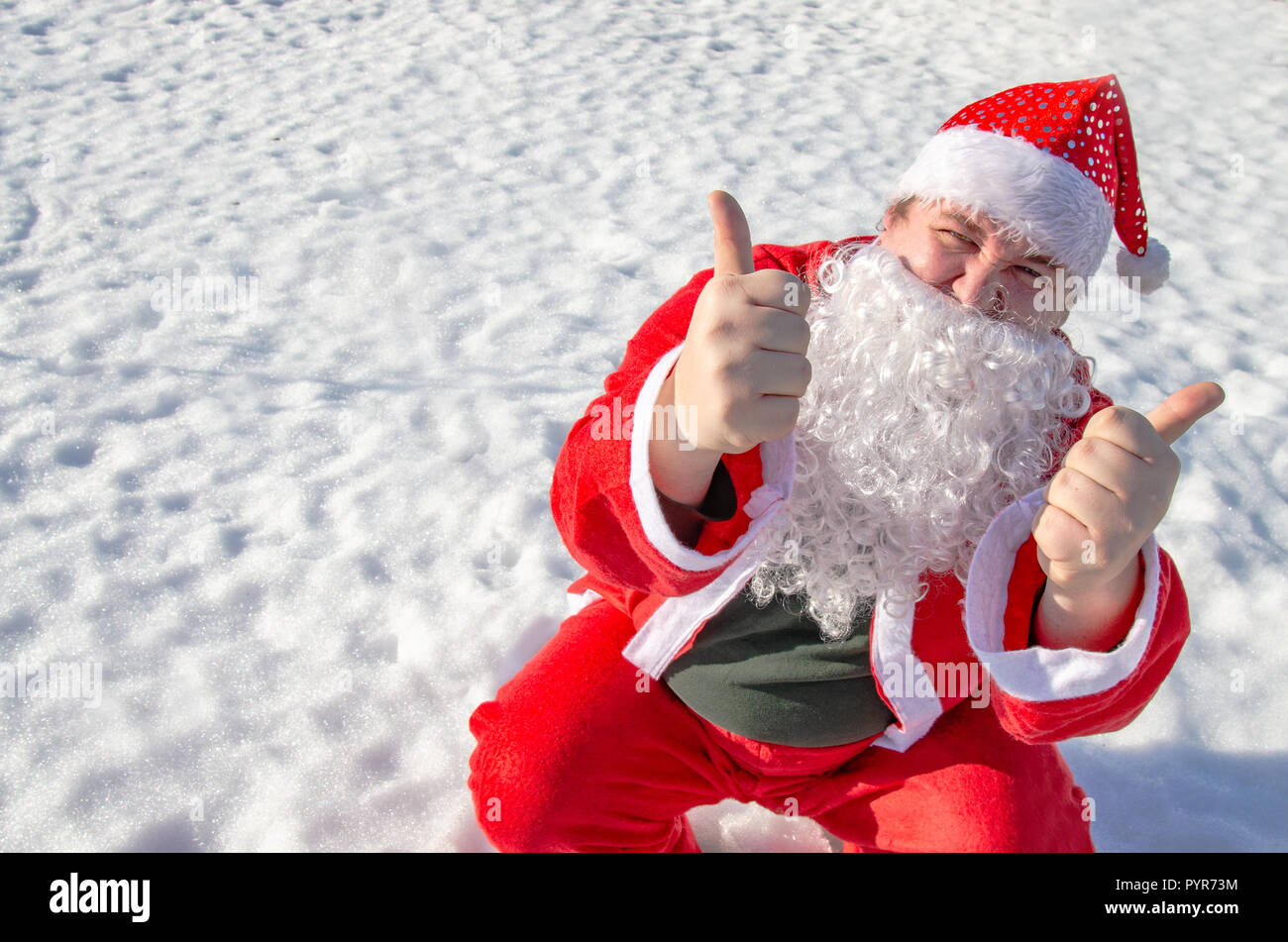 Fat santa outfit hi-res stock photography and images - Alamy