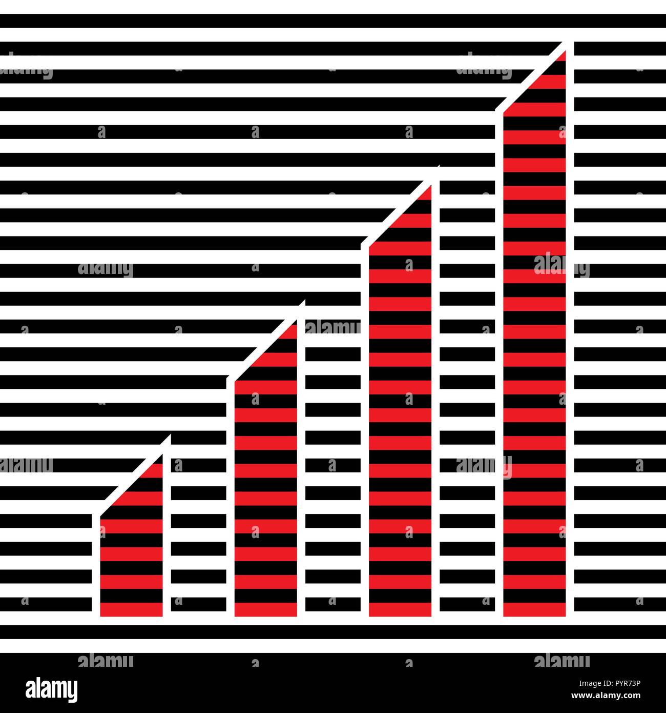 Levels icon vector isolated on striped background, vector and ...