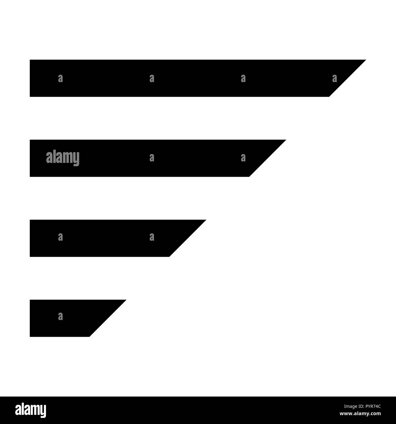 Levels icon vector isolated on white background, vector and ...