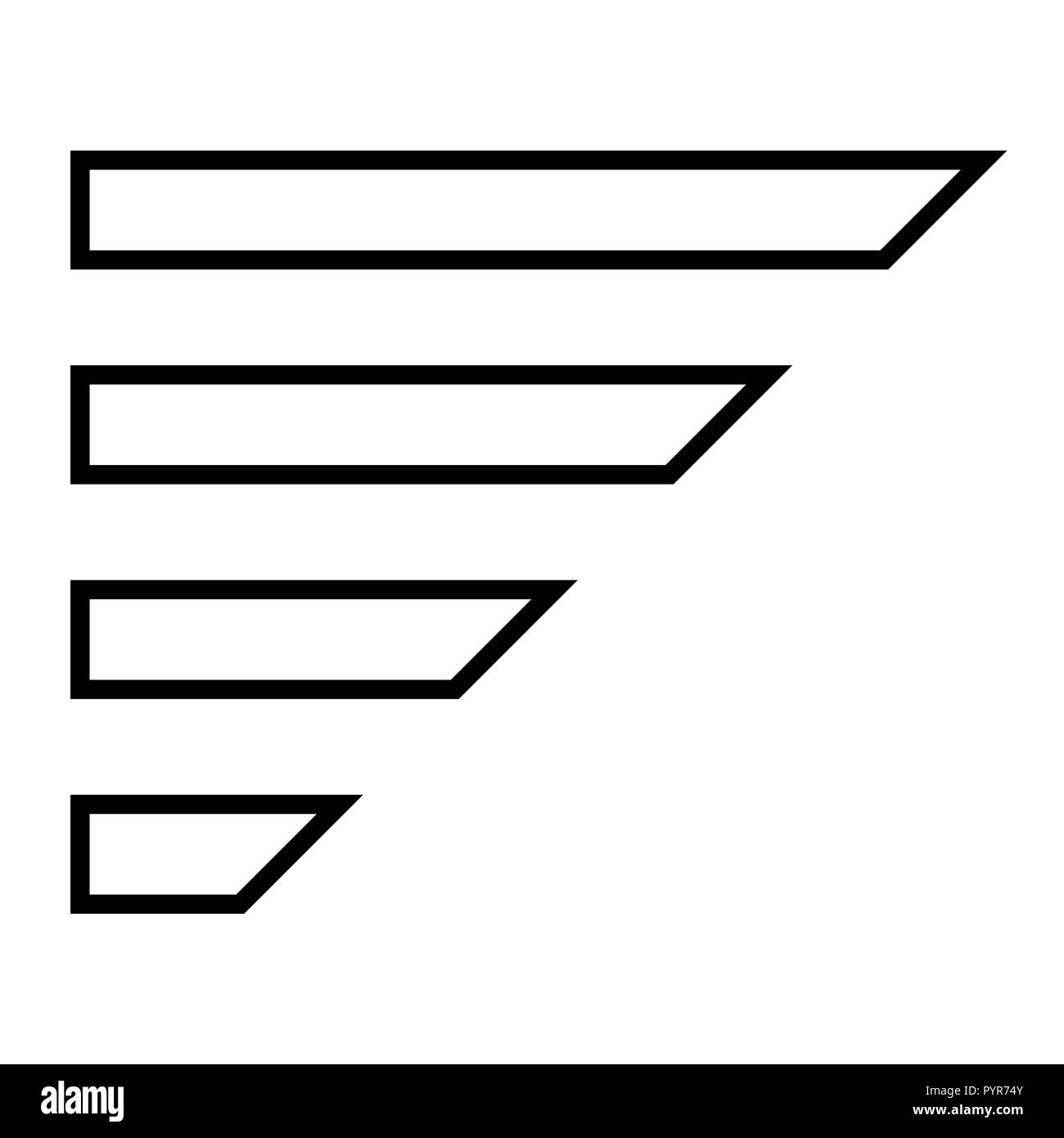 Levels icon vector isolated on white background, vector and ...