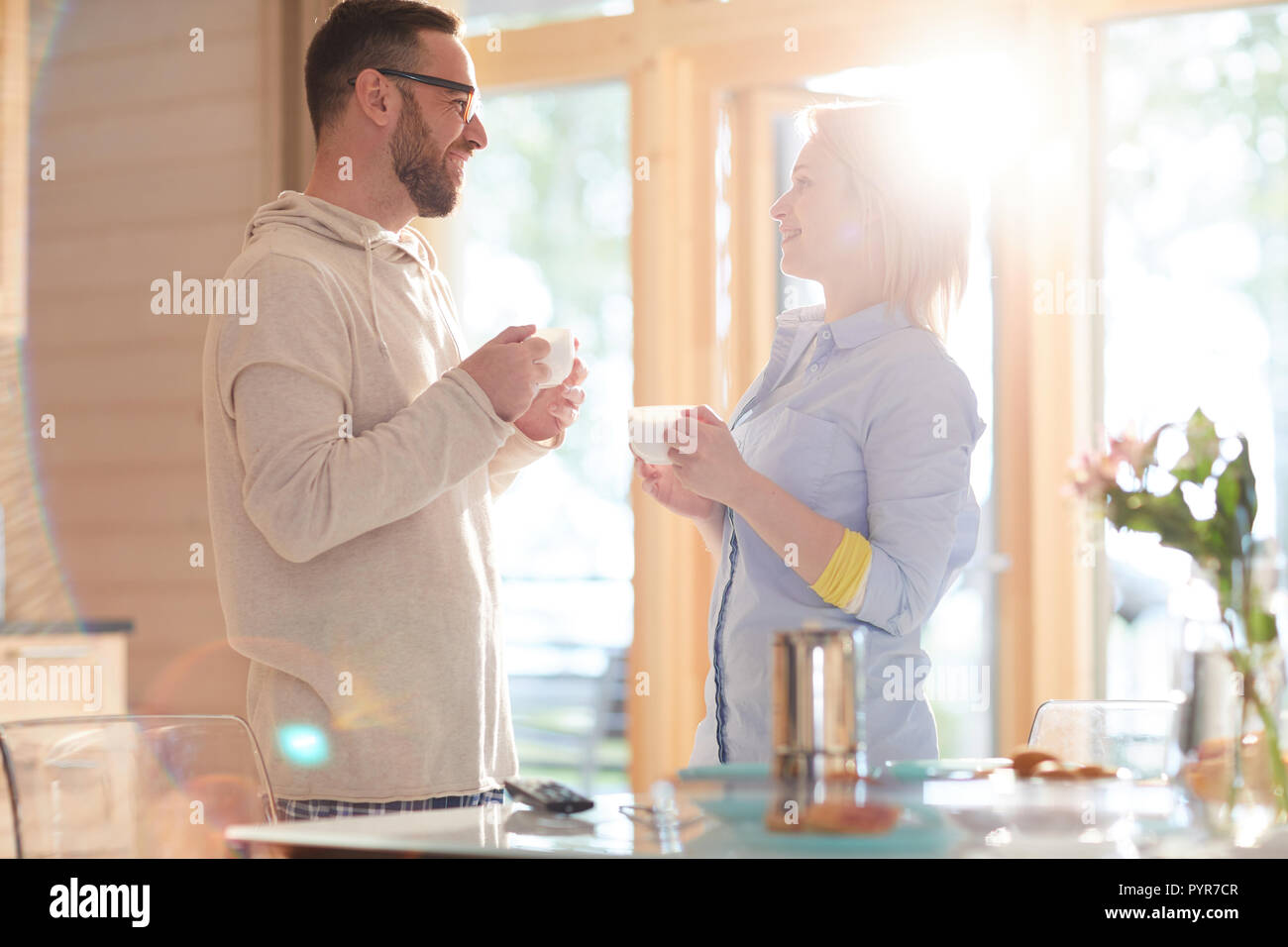 Romantic Good Morning Stock Photo - Alamy