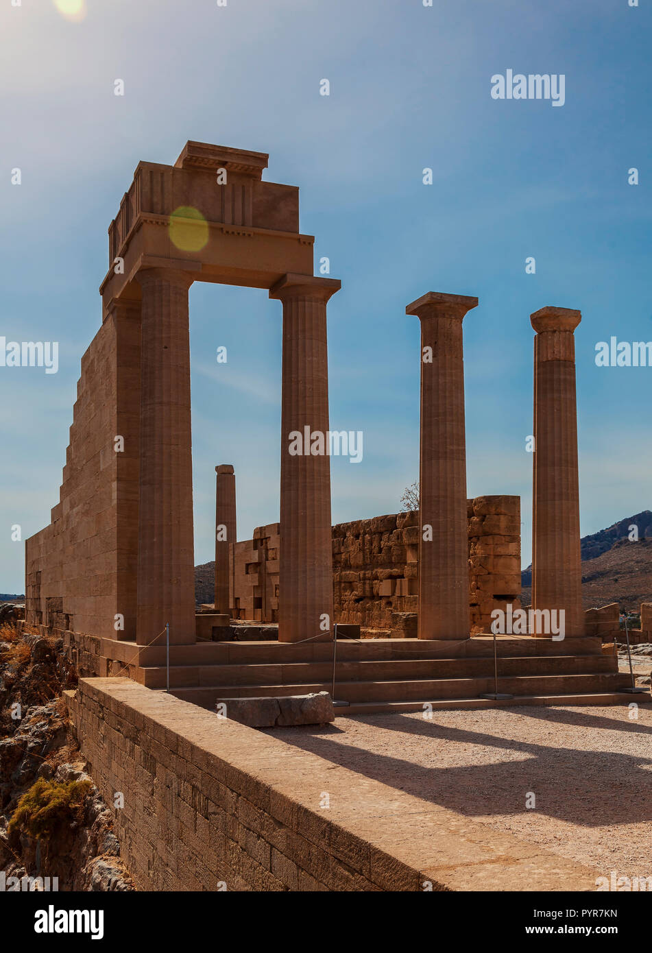 Rhodes greece temple hi-res stock photography and images - Alamy