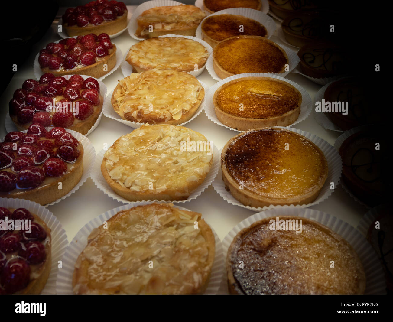 View of Multiple Different Type of Pastries Stock Photo - Alamy