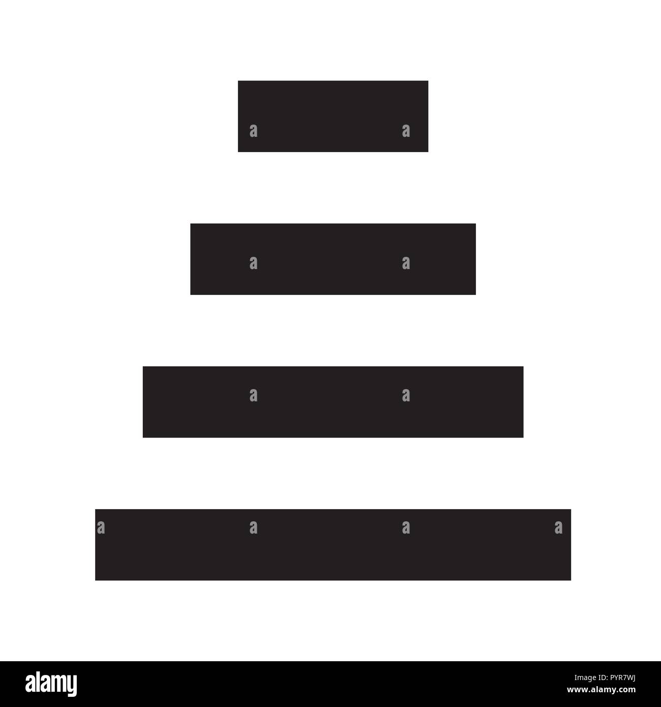 Steps icon isolated on white background for your design, next steps ...