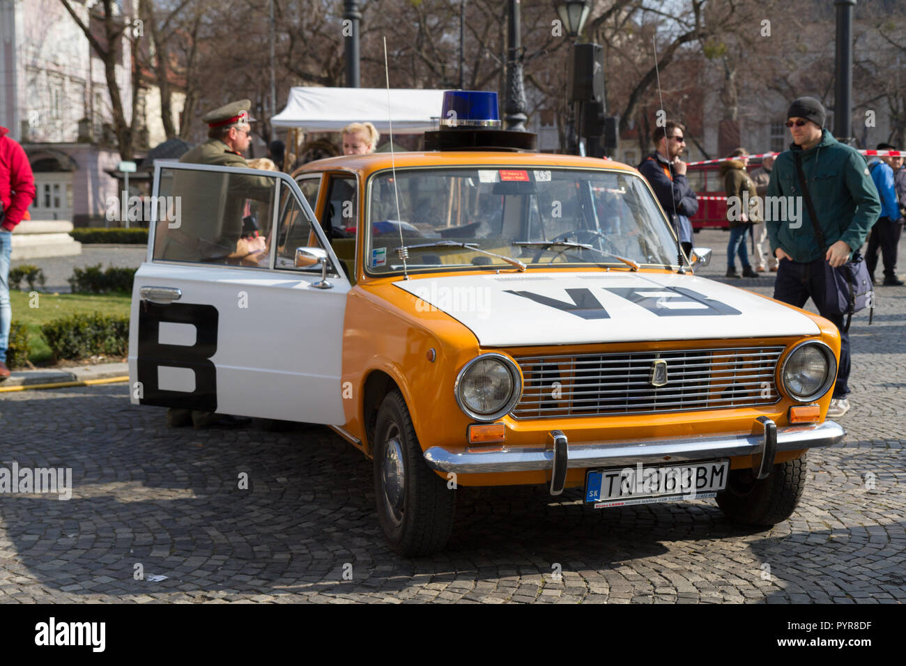 Police car slovakia hi-res stock photography and images - Alamy