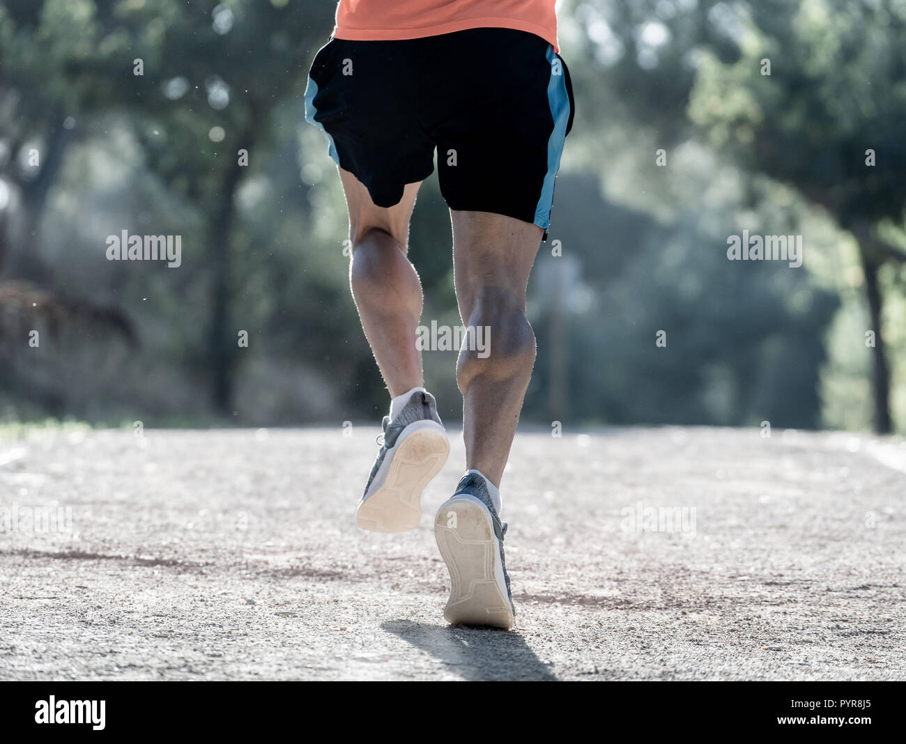 Man running back view hi-res stock photography and images - Alamy