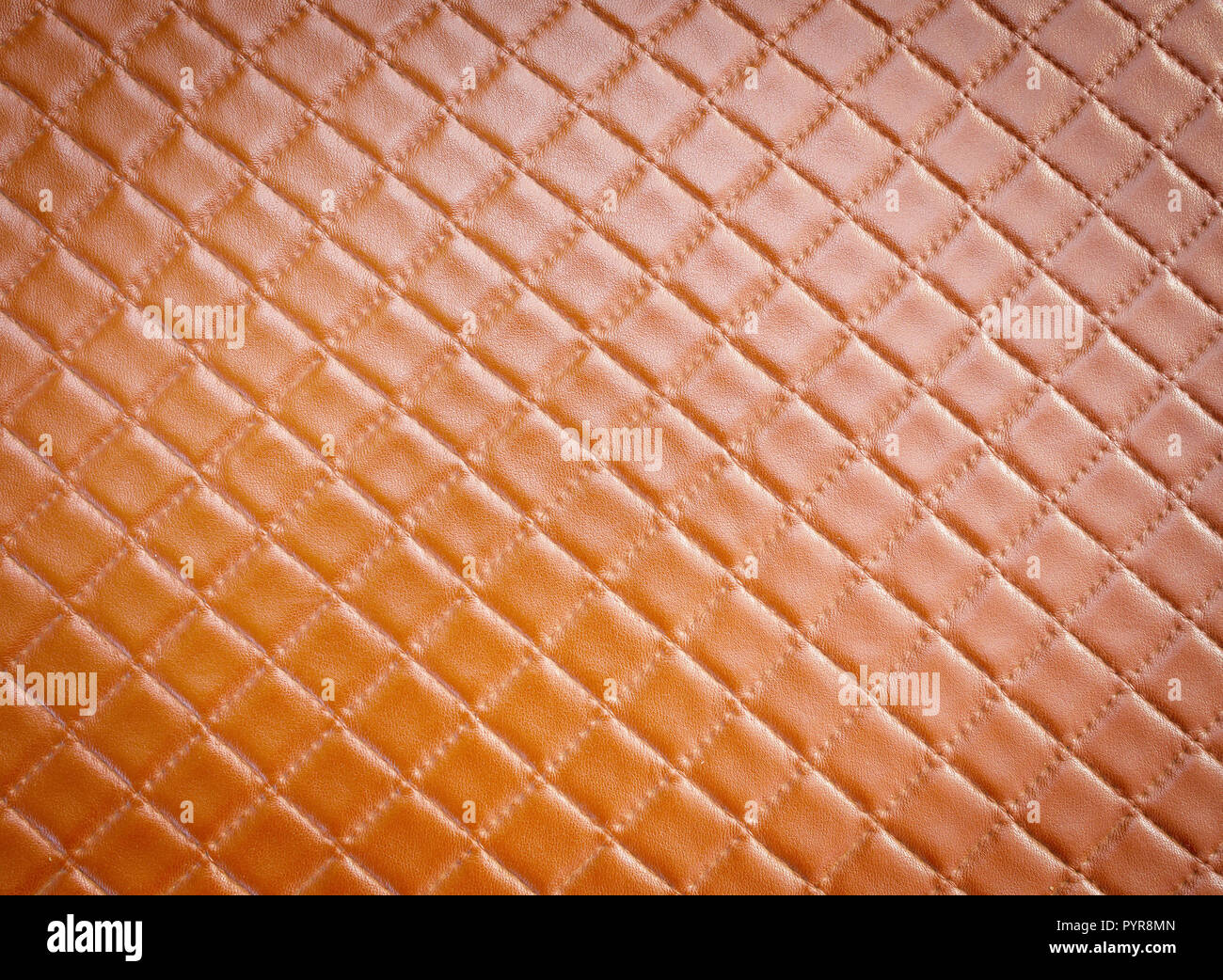 Sofa of brown leather texture pattern background Stock Photo - Alamy