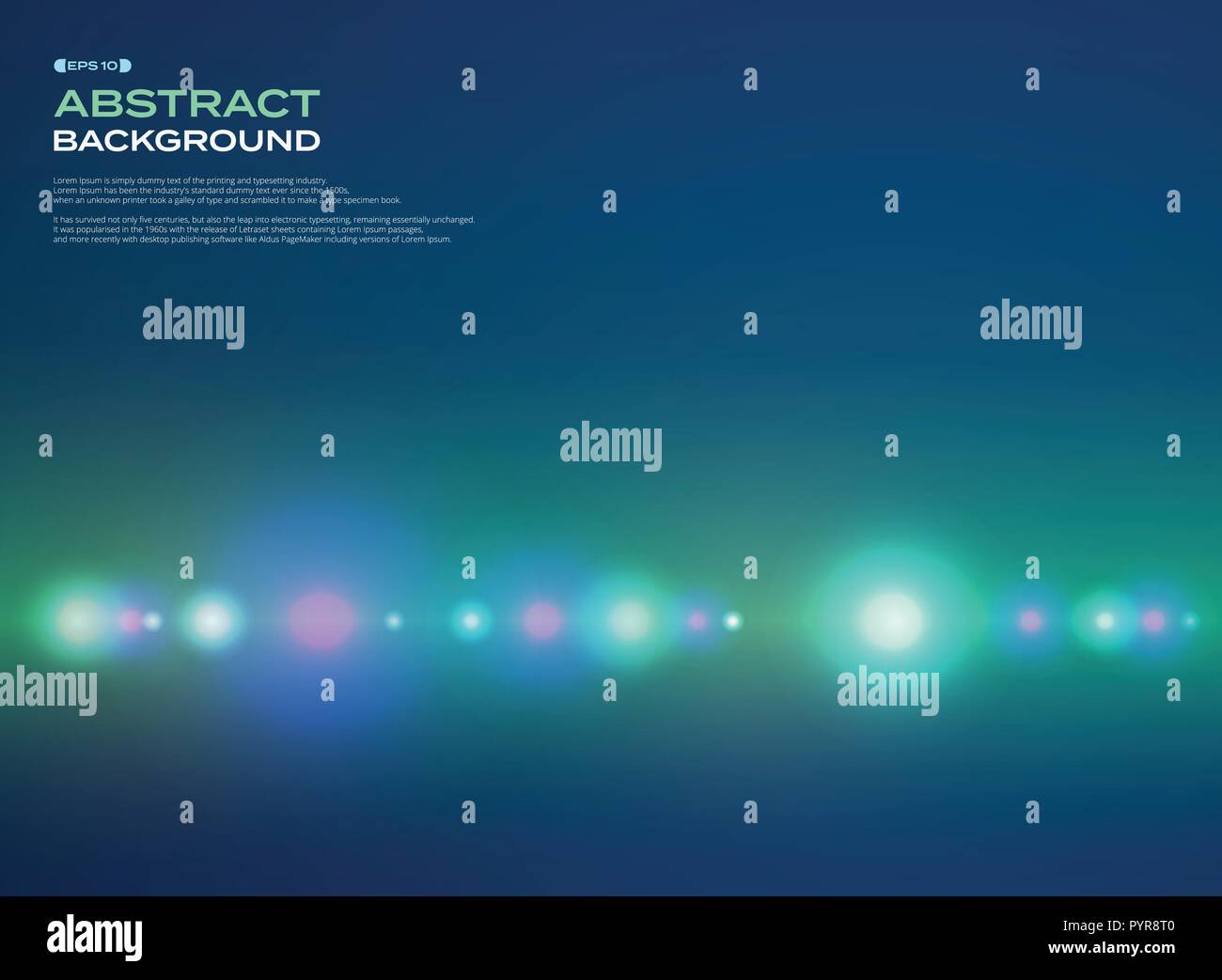 Abstract of spectrum glowing stipe line pattern on green blue ...