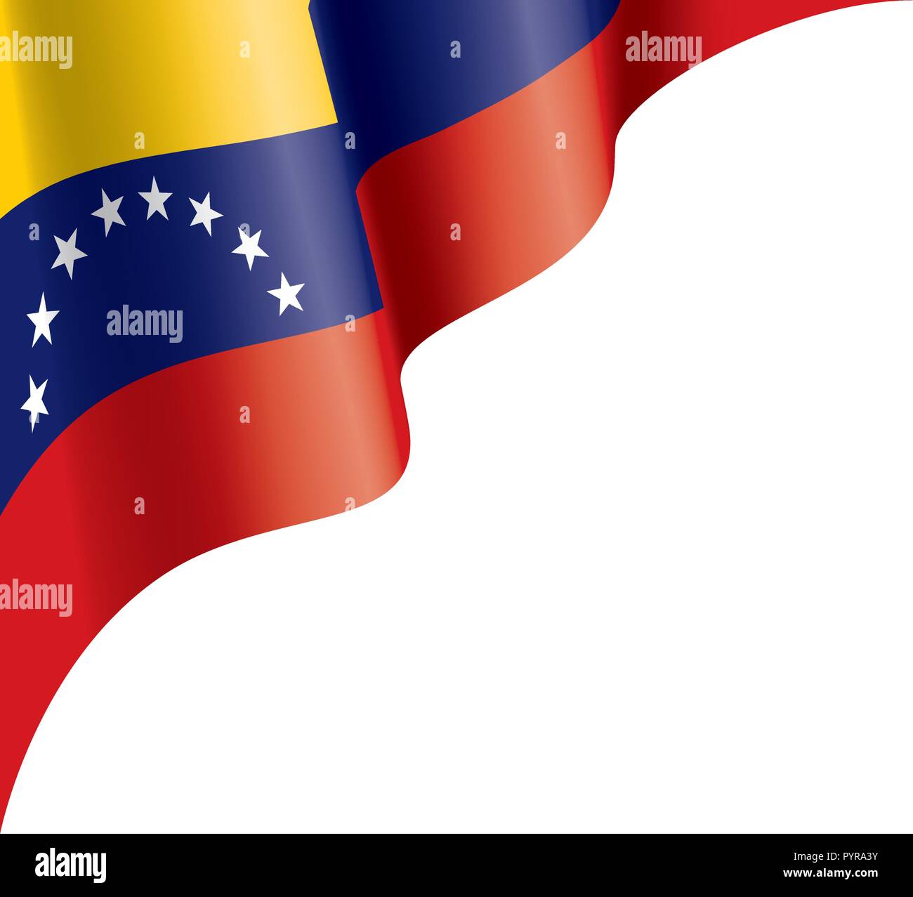 Venezuela flag, vector illustration on a white background Stock Vector ...