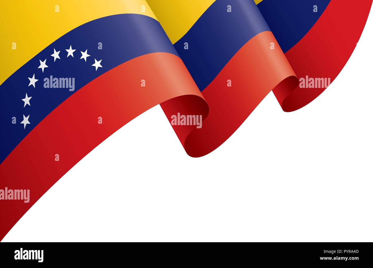 Venezuela flag, vector illustration on a white background Stock Vector ...