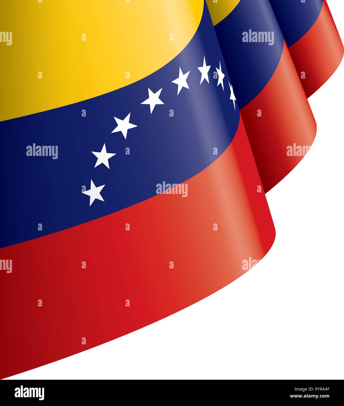 Venezuela flag, vector illustration on a white background Stock Vector ...