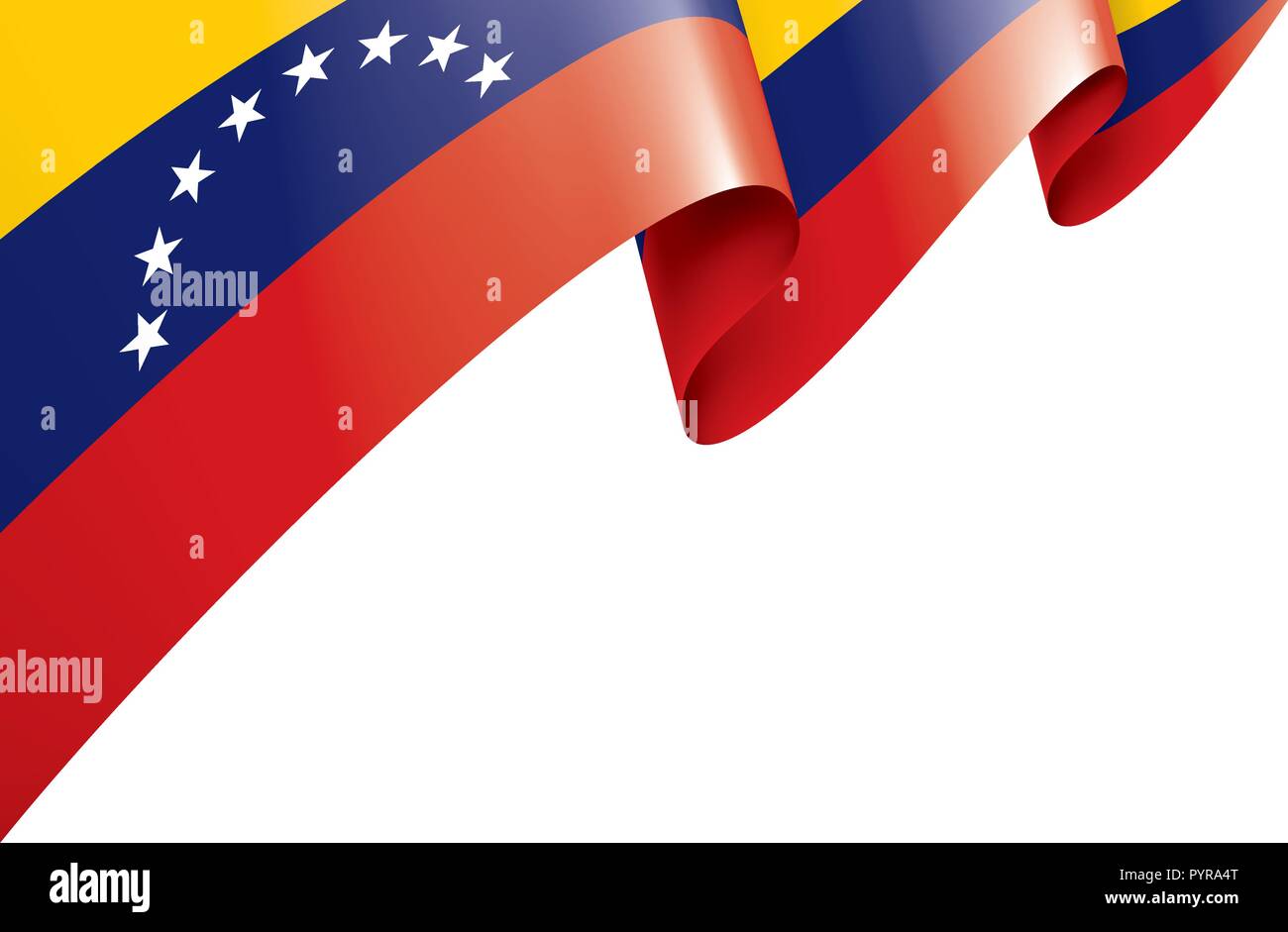 Venezuela flag, vector illustration on a white background Stock Vector ...