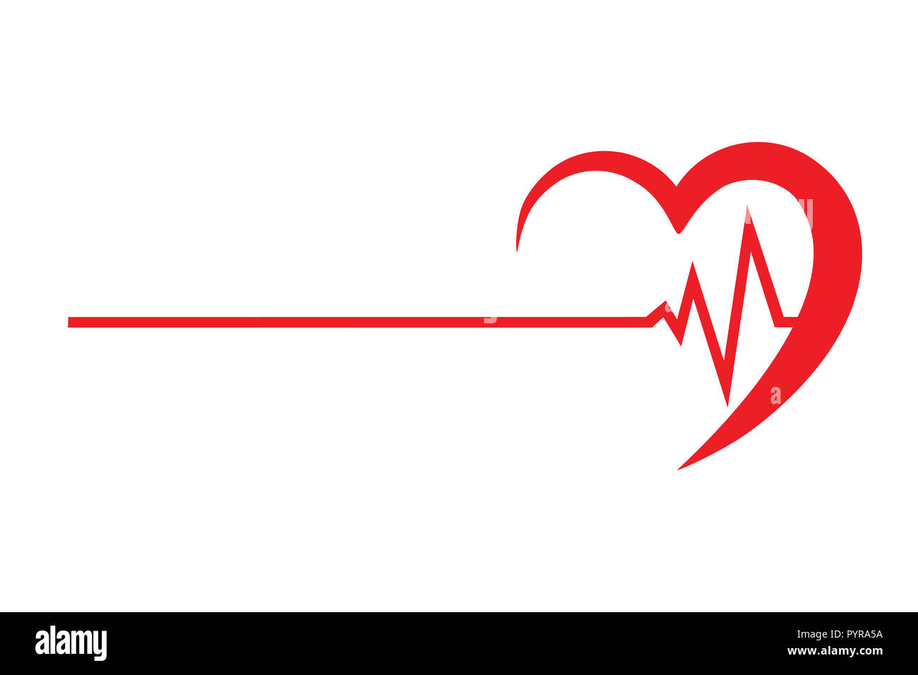 logo for a cardio clinic vector illustration isolated on white ...