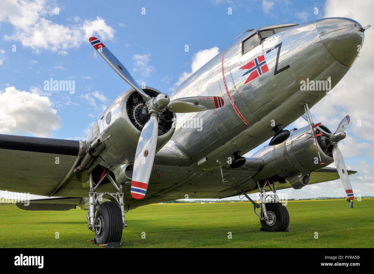 Douglas DC-3 of Dakota Norway, a Norwegian non-profit foundation which ...