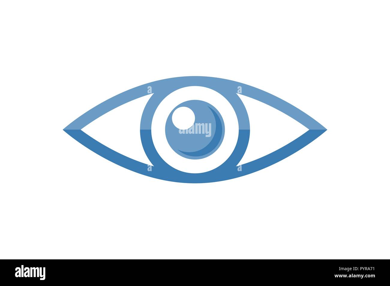 eye logo for ophthalmology clinic vector illustration isolated on white ...
