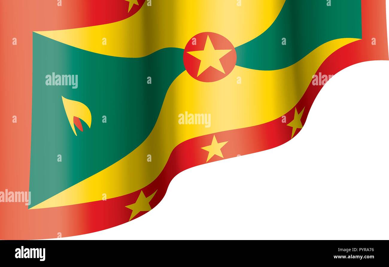 Grenada national flag waving government Stock Vector Images - Alamy