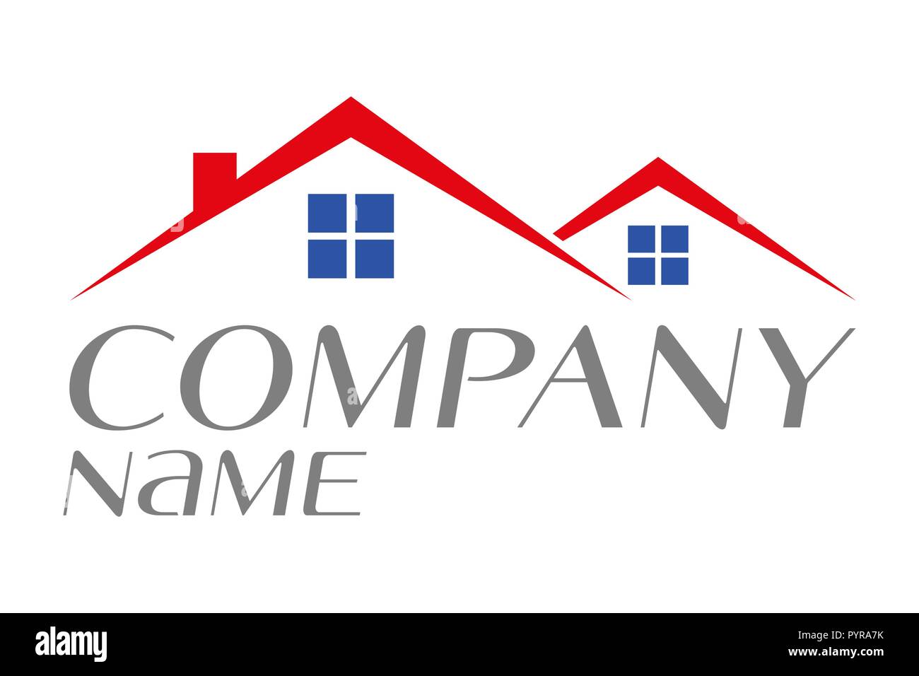 logo house for sale rental or home ownership vector illustration ...