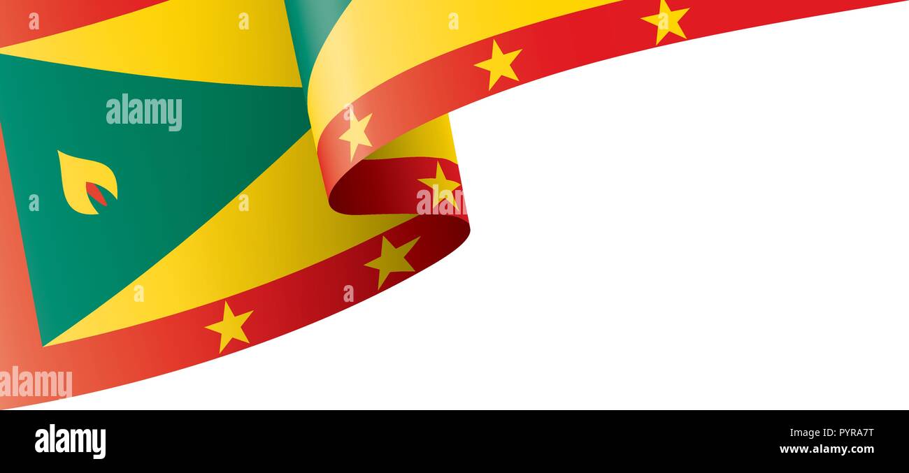 Grenada flag, vector illustration on a white background Stock Vector ...