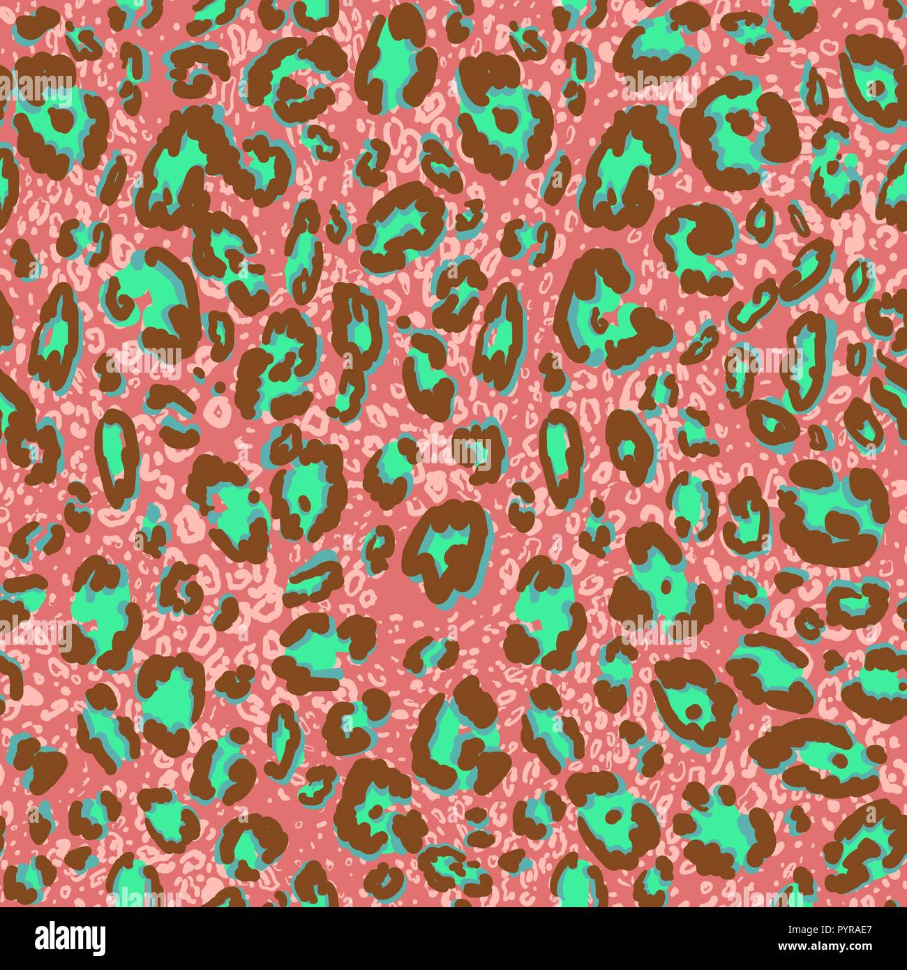 Red leopard skin pattern Stock Vector Images - Alamy