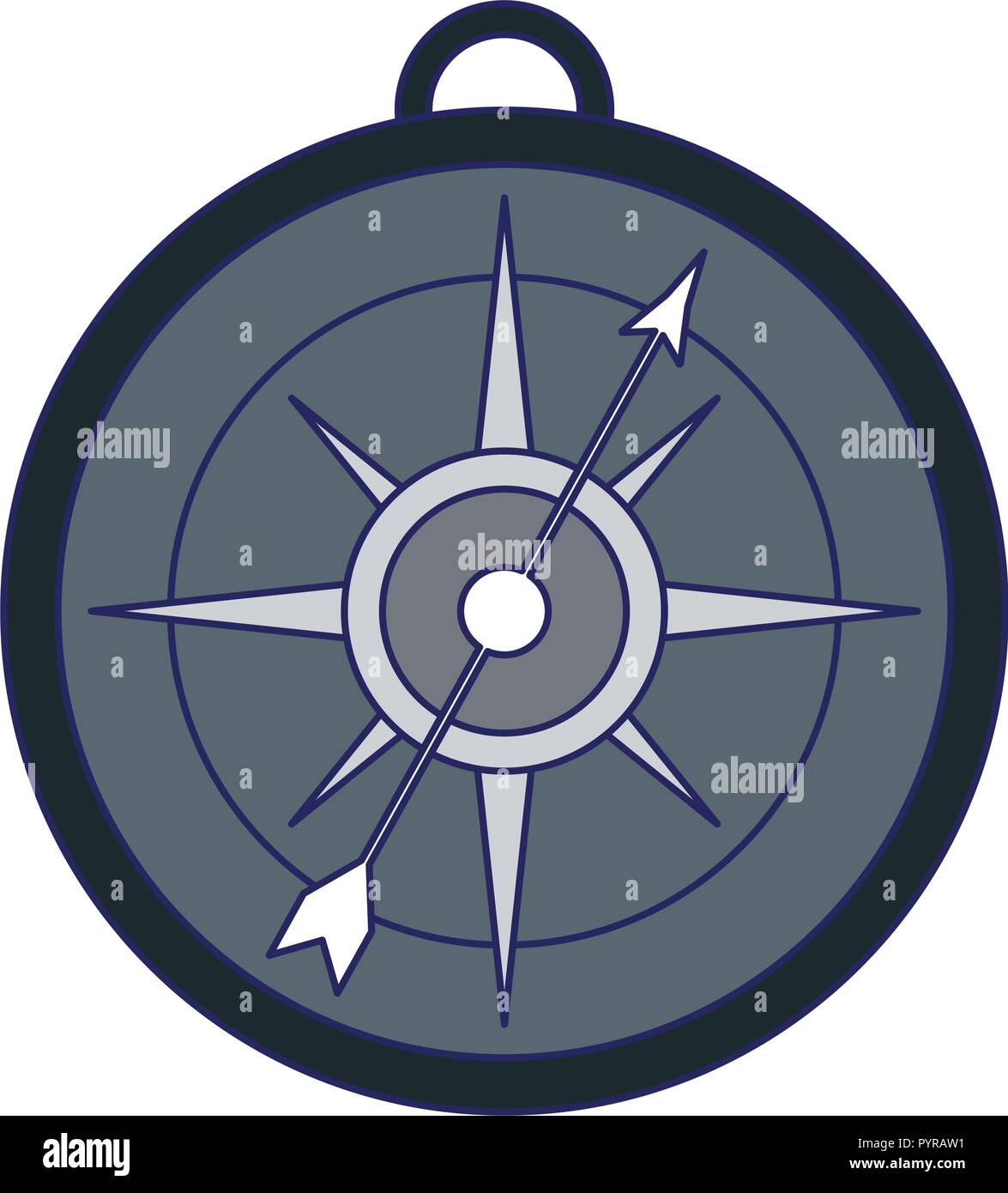 Antique navigation compass isolated vector illustration graphic design ...