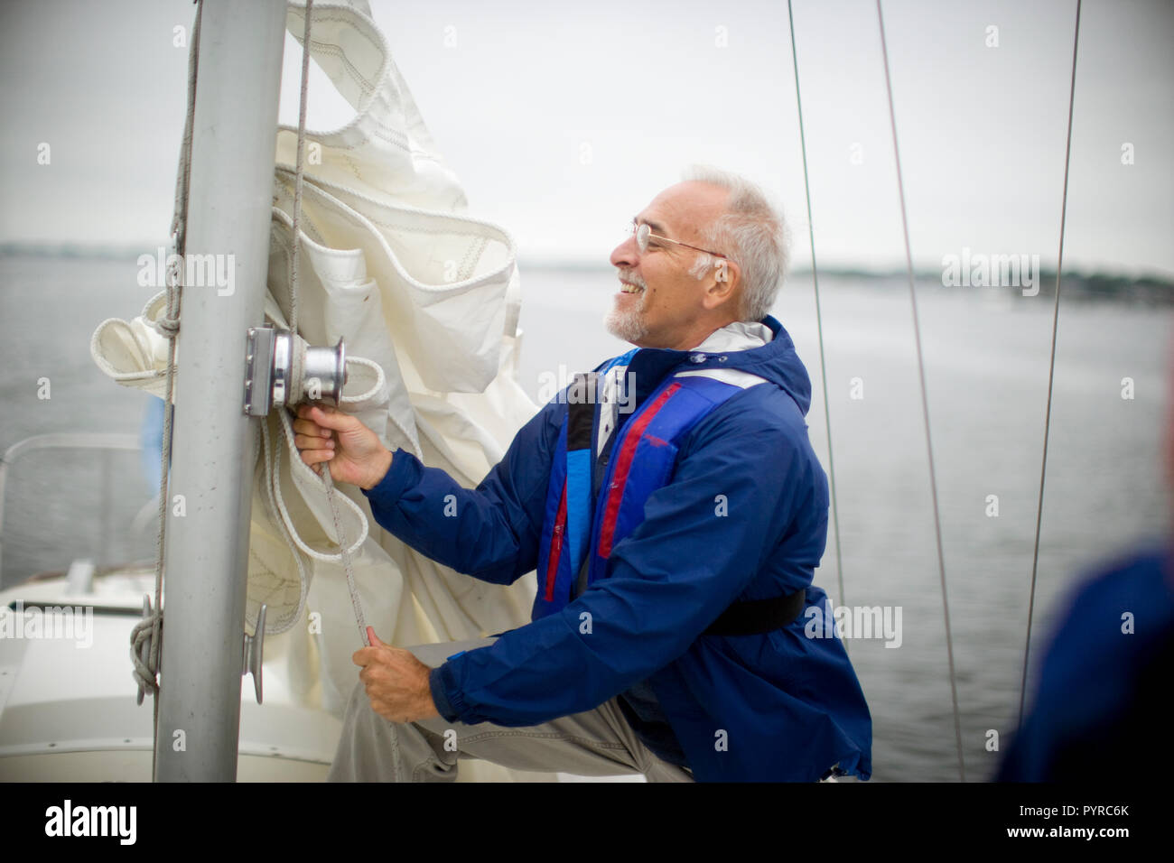 Man hoisting hi-res stock photography and images - Alamy