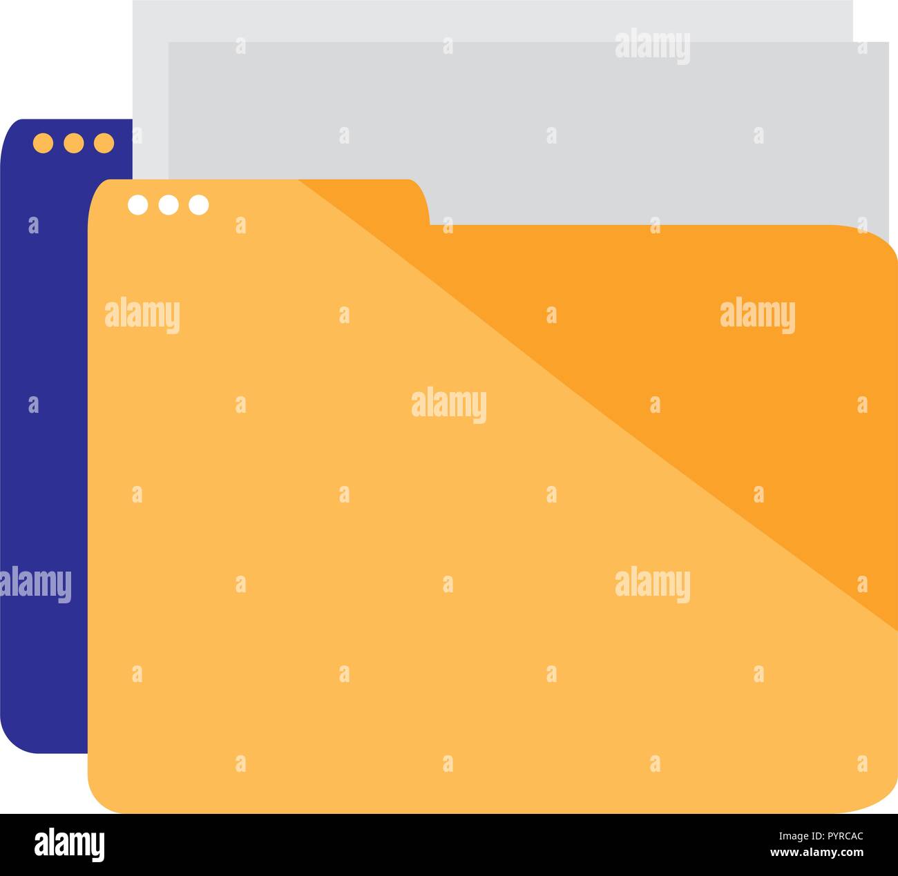 folder document data icon vector illustration design Stock Vector Image ...