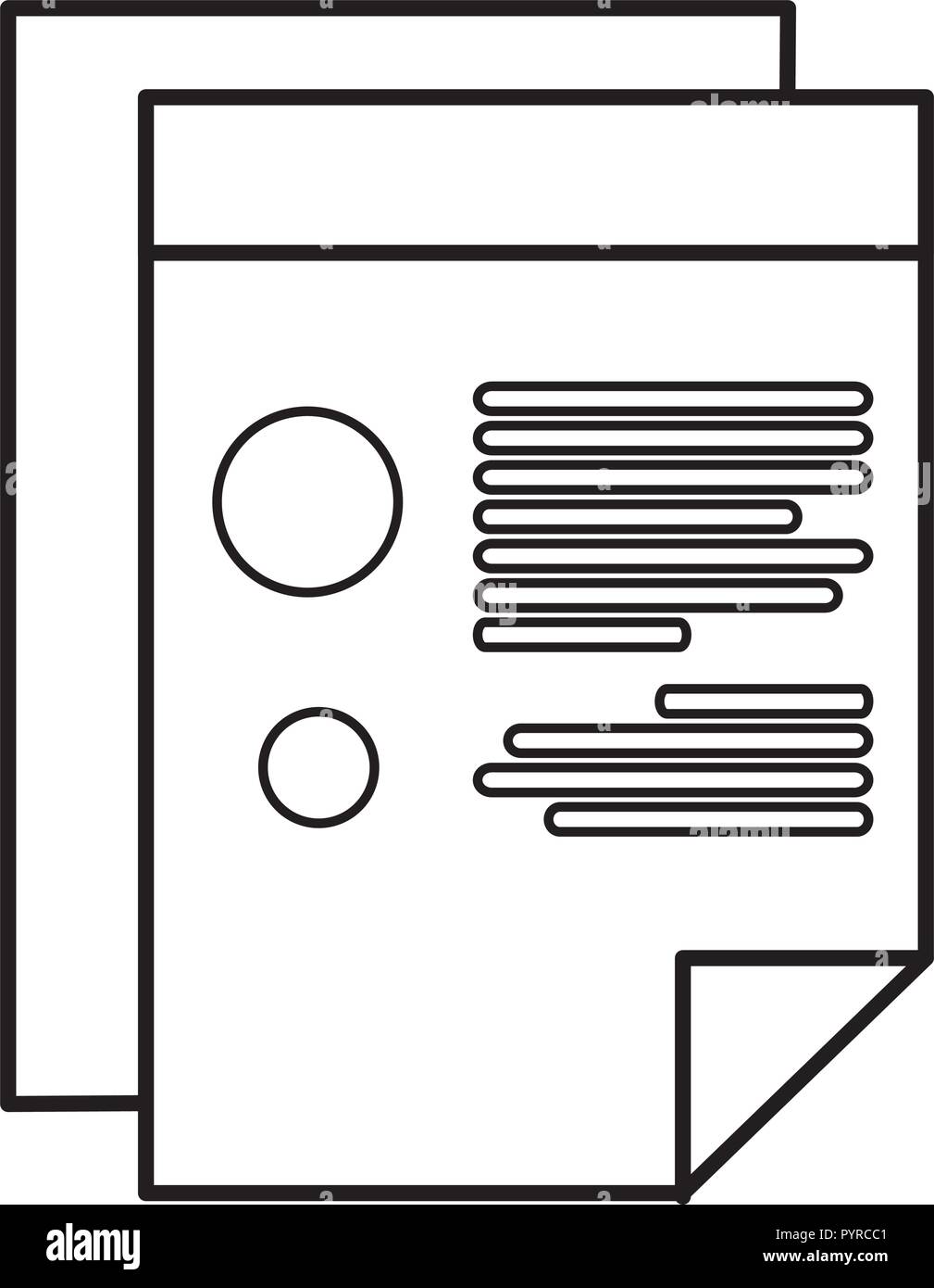 documents paper isolated icon vector illustration design Stock Vector ...