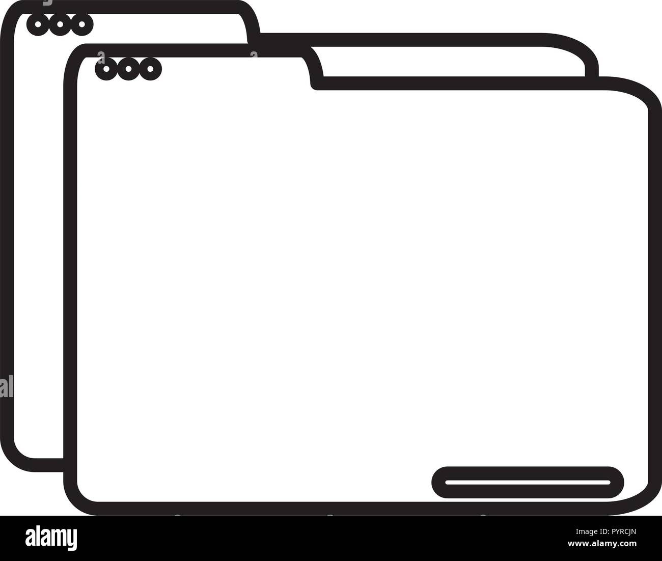 folder document data icon vector illustration design Stock Vector Image ...