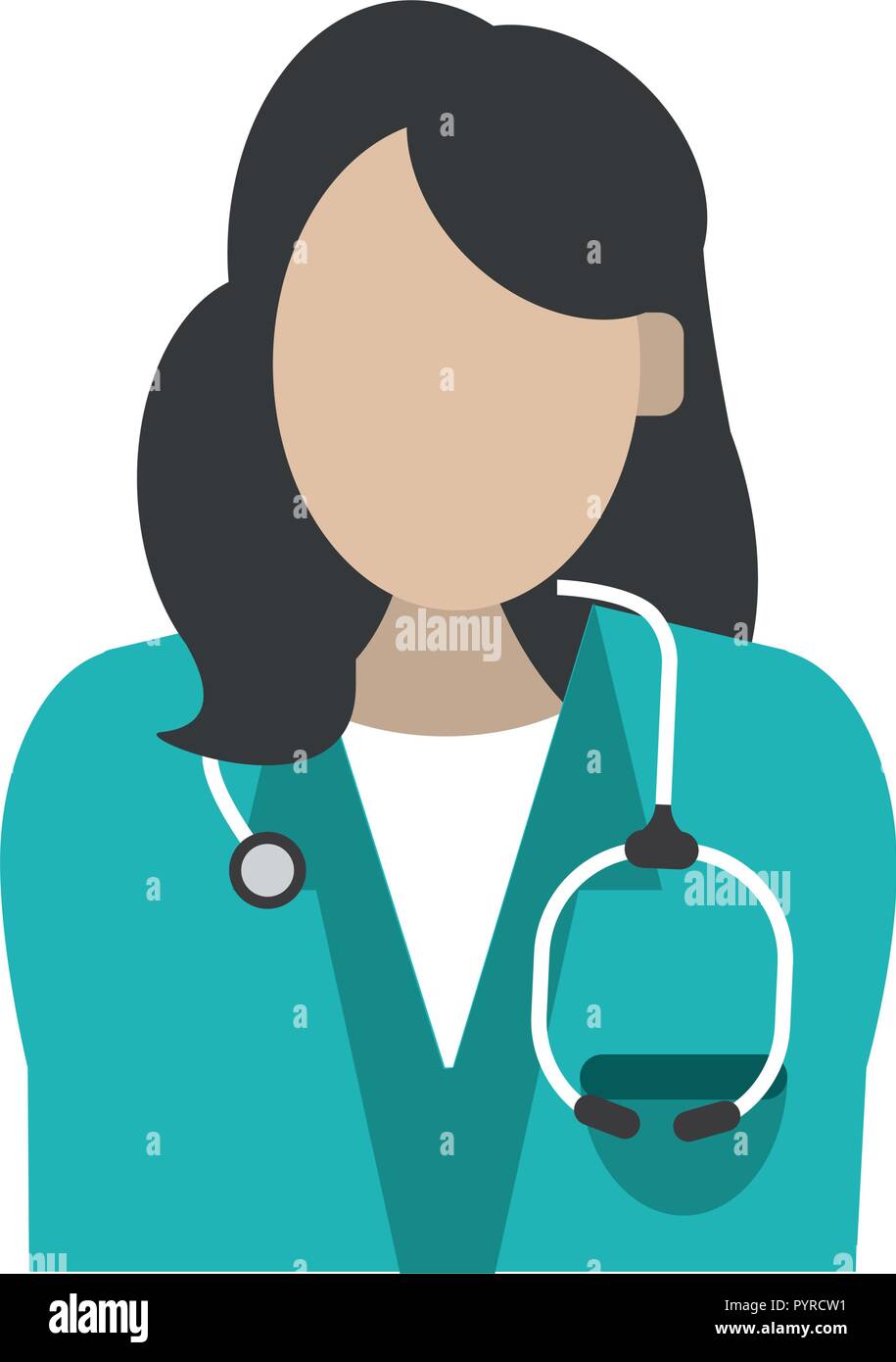 Woman doctor avatar profile vector illustration graphic design Stock ...