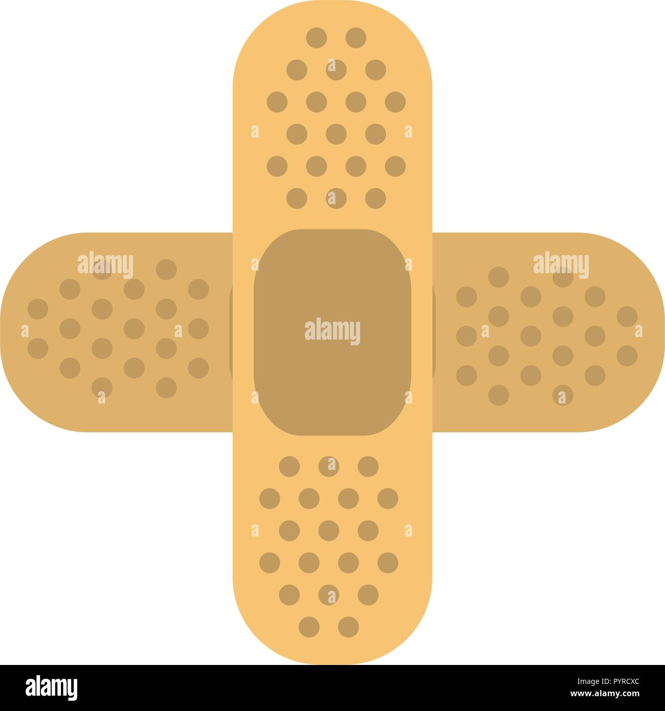 Medical Band aid crossed symbol vector illustration graphic design ...