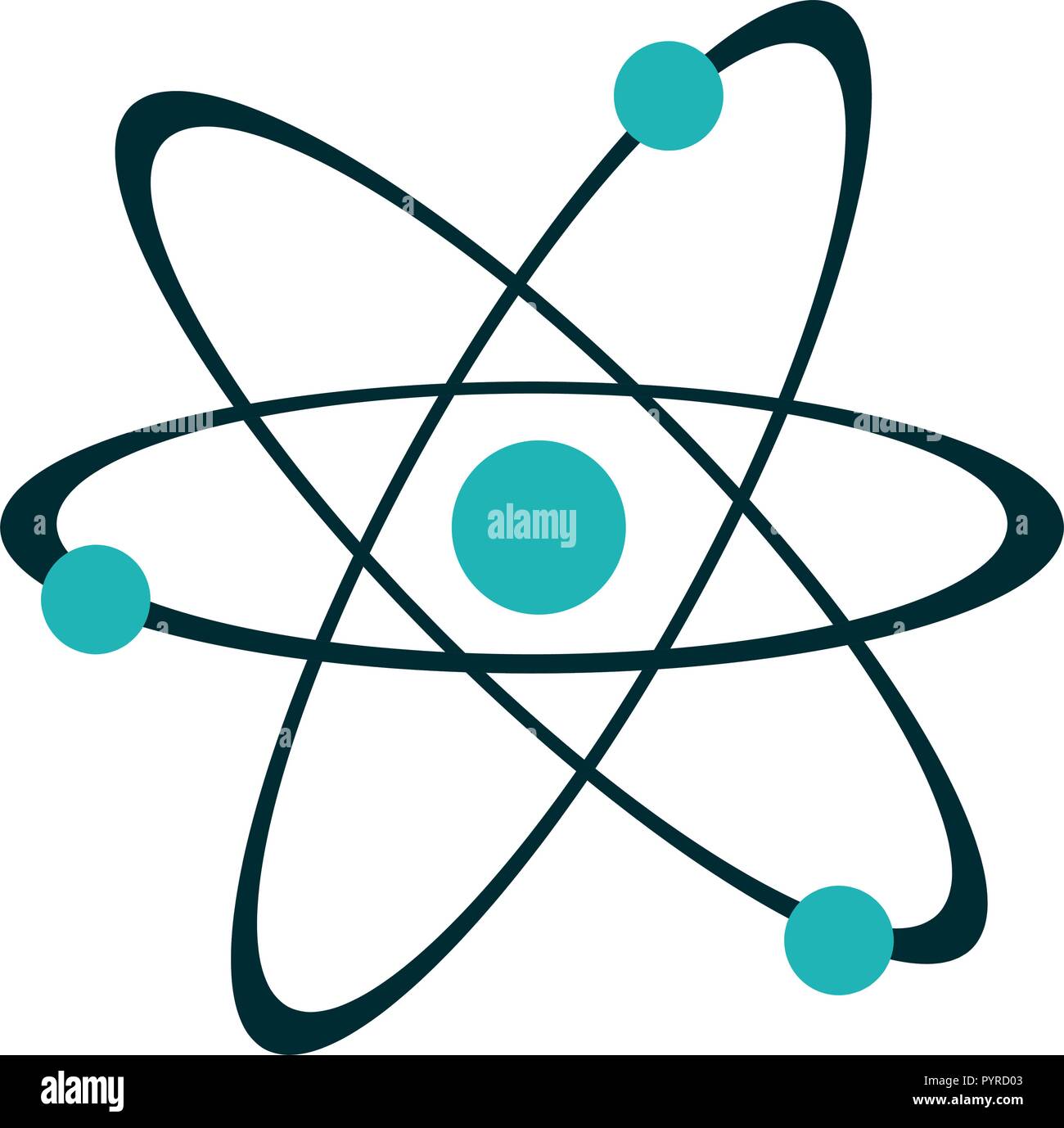 Atom science symbol isolated vector illustration graphic design Stock ...