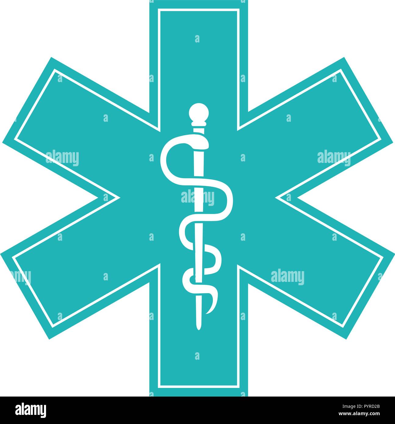 Caduceus medical symbol isolated vector illustration graphic design ...